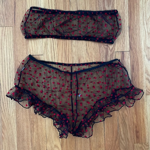 Intimates & Sleepwear | Heart Lingerie Set | Poshmark